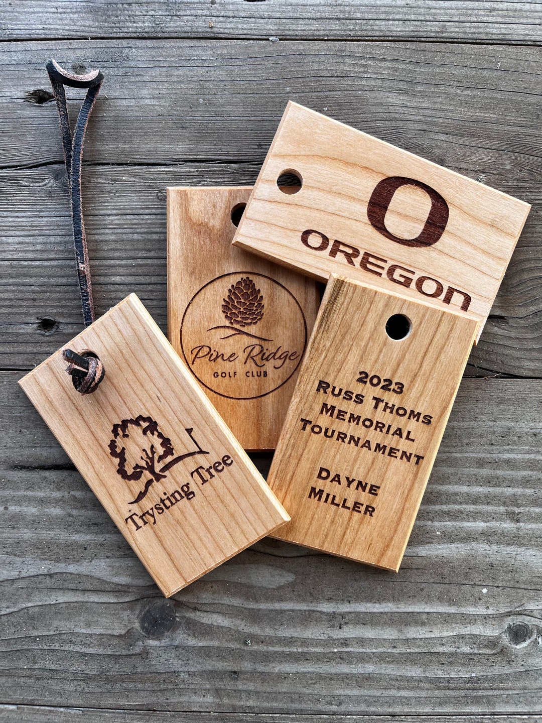 Golf Bag Tag Wood Golf Gifts for Men Personalized Engraved Wooden Golf ...