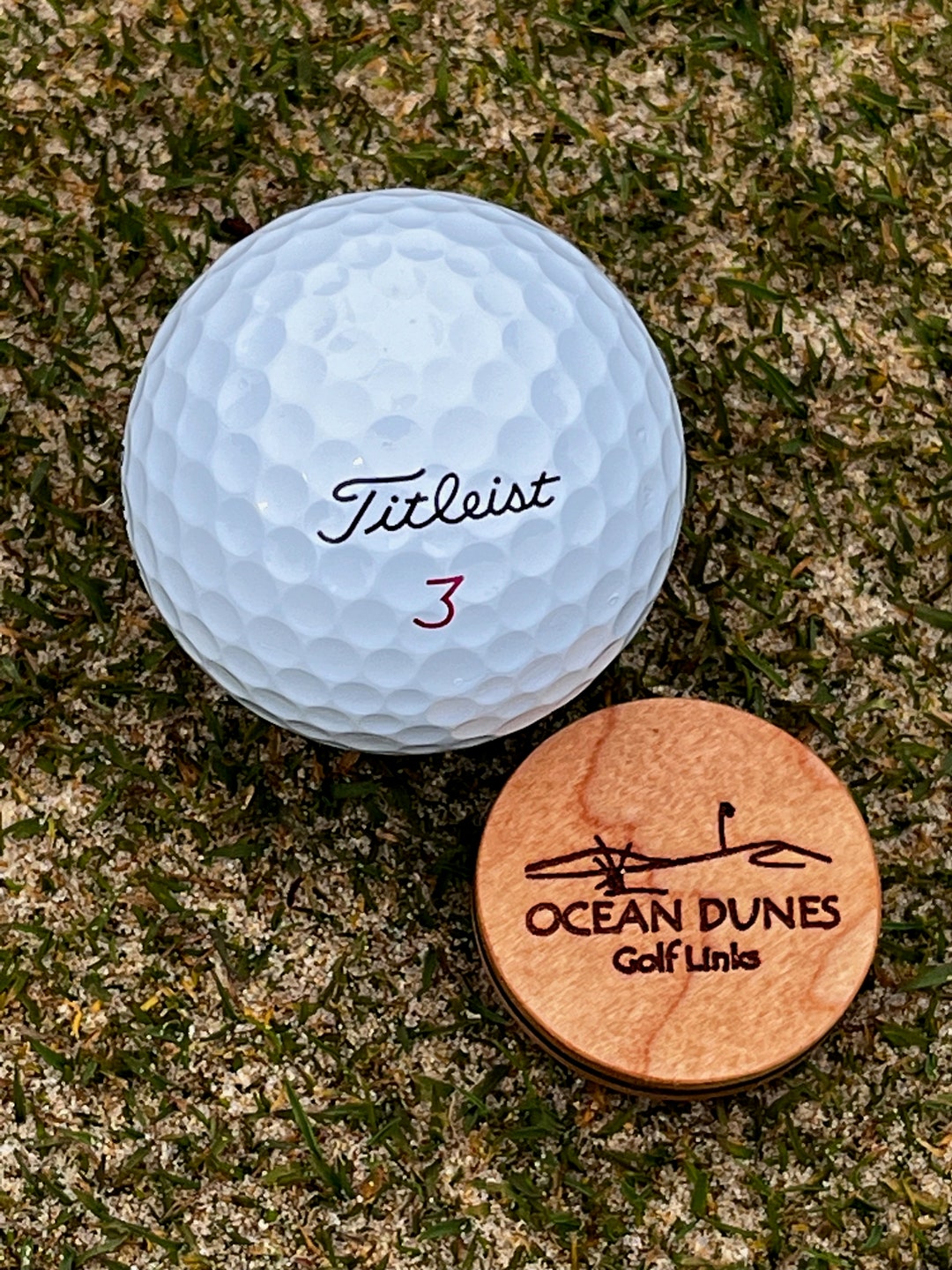 Golf Ball Marker Wood Golf Ball Marker - Etsy