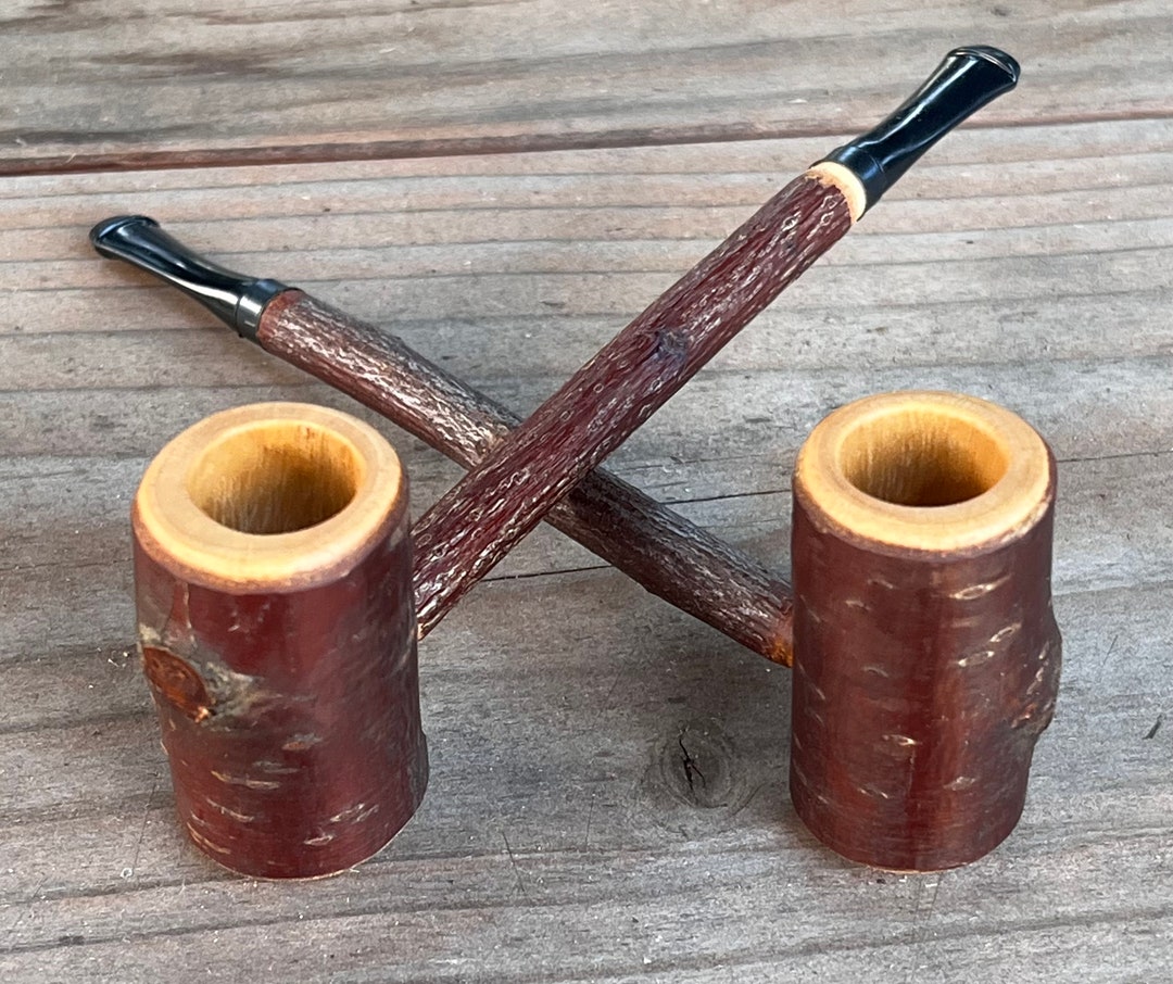 Handmade Rustic Cherry Wood Tobacco Pipe: Smoker Gift - Etsy