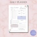 Pink Digital Daily Planner, Colorful Printable Daily Planner Bundle ...