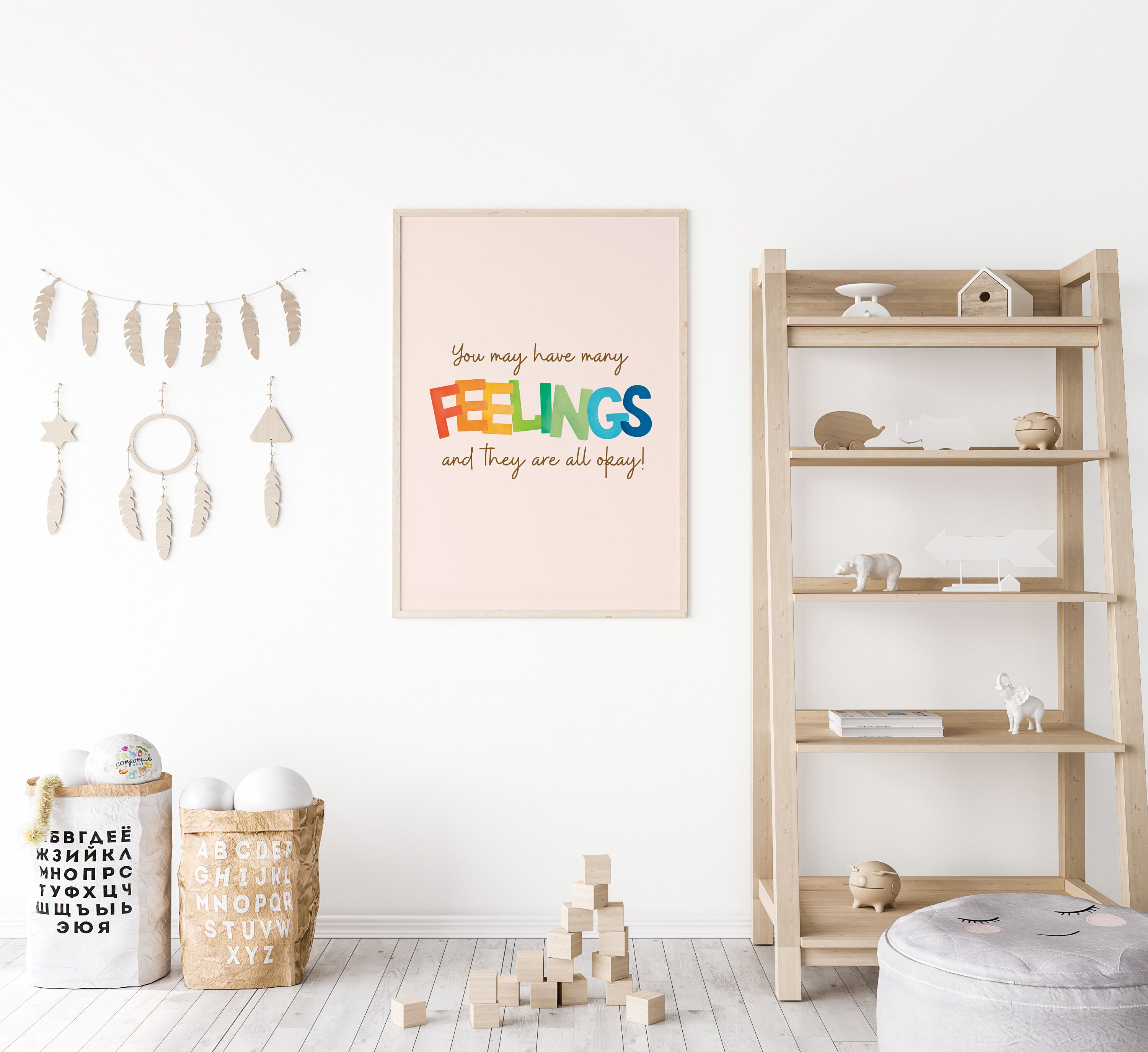Feelings Matters Educational Poster Rainbow Homeschool Printable Wall ...