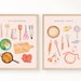 Food & Kitchen Educational Posters Set of 8 Printable Montessori ...