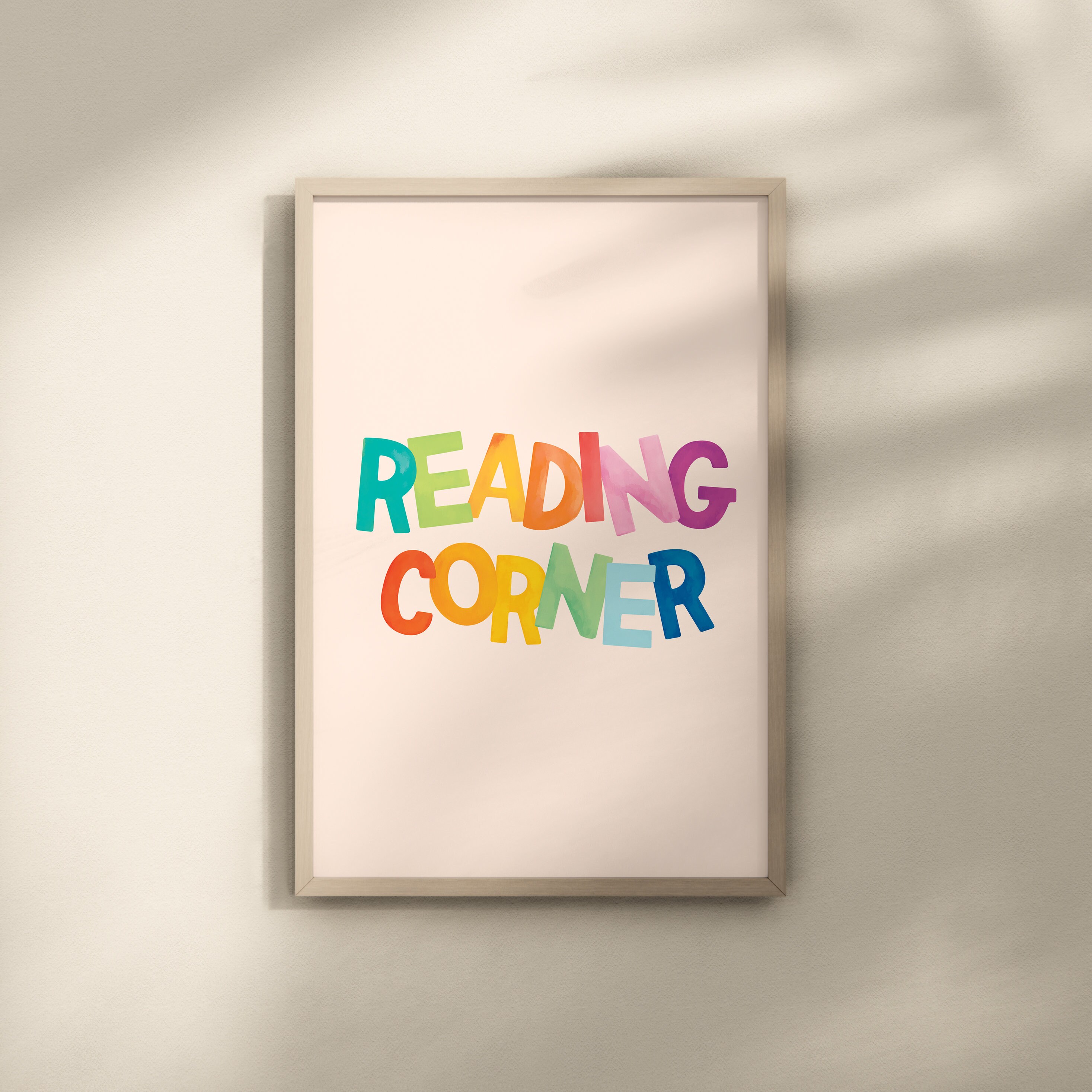 Rainbow Reading Corner Poster Printable Toddler Bedroom - Etsy Canada