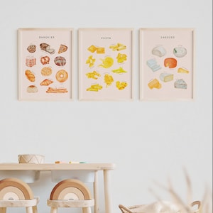 Food & Kitchen Educational Posters Set of 8 | Printable Montessori ...
