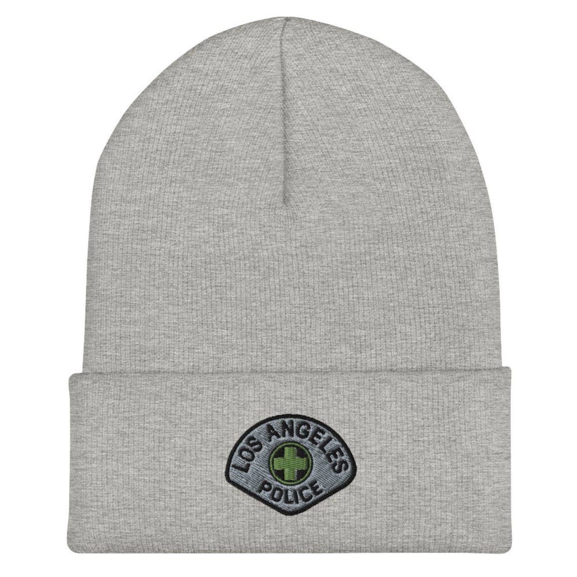 LAPD Los Angeles Police Department Patch Logo Embroidered Cuffed Beanie ...