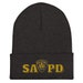 San Antonio Police Department SAPD and Logo Patch Cuffed Beanie ...