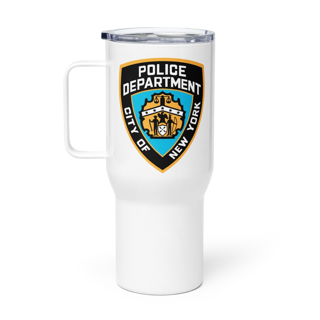 NYPD New York Police Department Patch Logo and fidelis Ad Mortem 25oz ...
