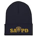 San Antonio Police Department SAPD and Logo Patch Cuffed Beanie ...