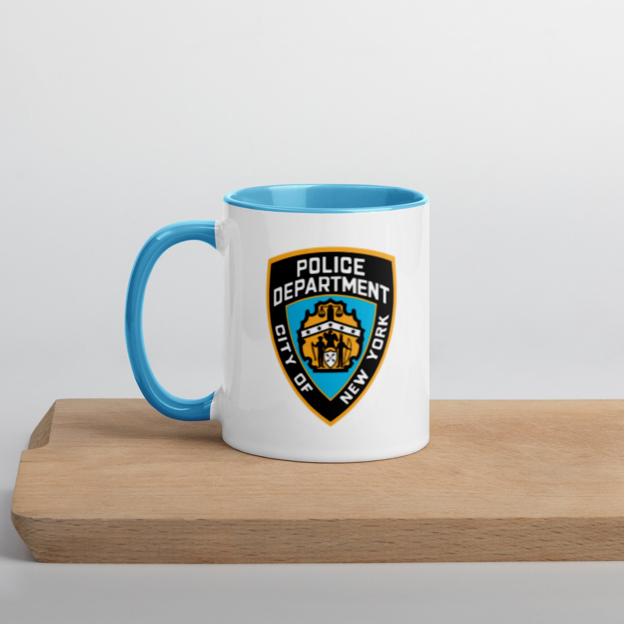 NYPD New York Police Department Patch Logo and fidelis Ad Mortem 11oz ...