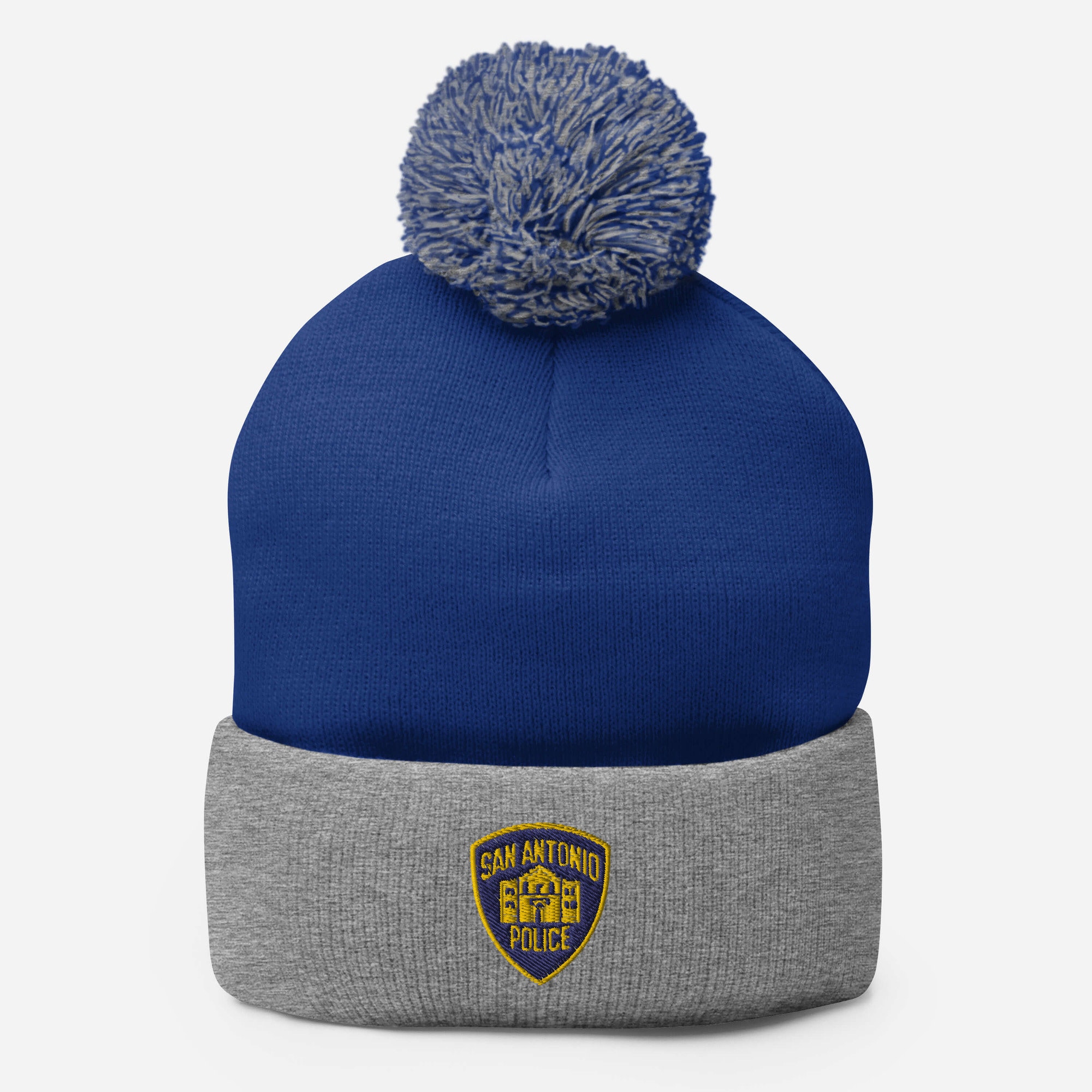 San Antonio Police Department SAPD Logo Patch Pom-pom Beanie - Etsy