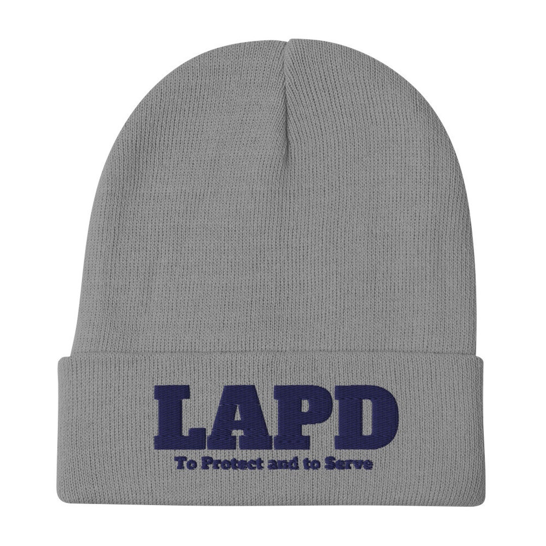 LAPD Motto "to Protect and to Serve" Embroidered Beanie - Etsy