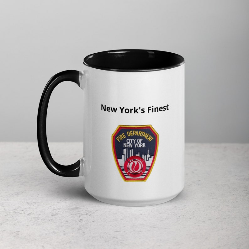 NYFD New York City Fire Department Logo Coffee Mug With Red or Black ...