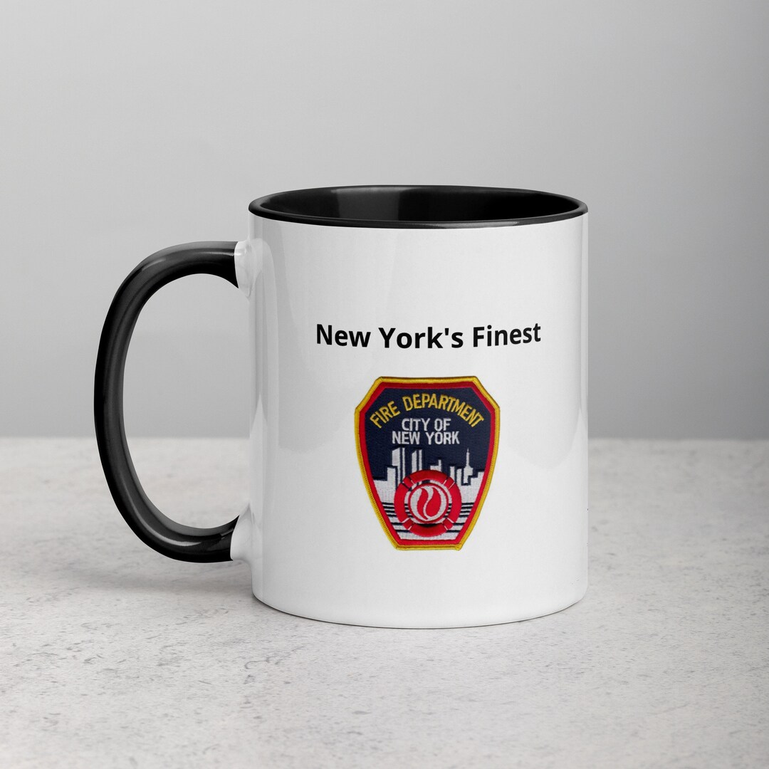 NYFD New York City Fire Department Logo Coffee Mug With Red or Black ...