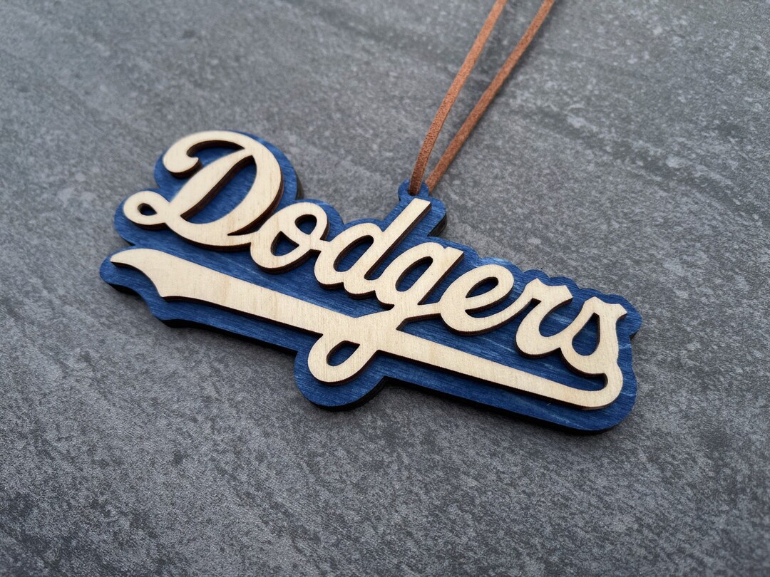LA Dodgers Wood Ornament - Etsy
