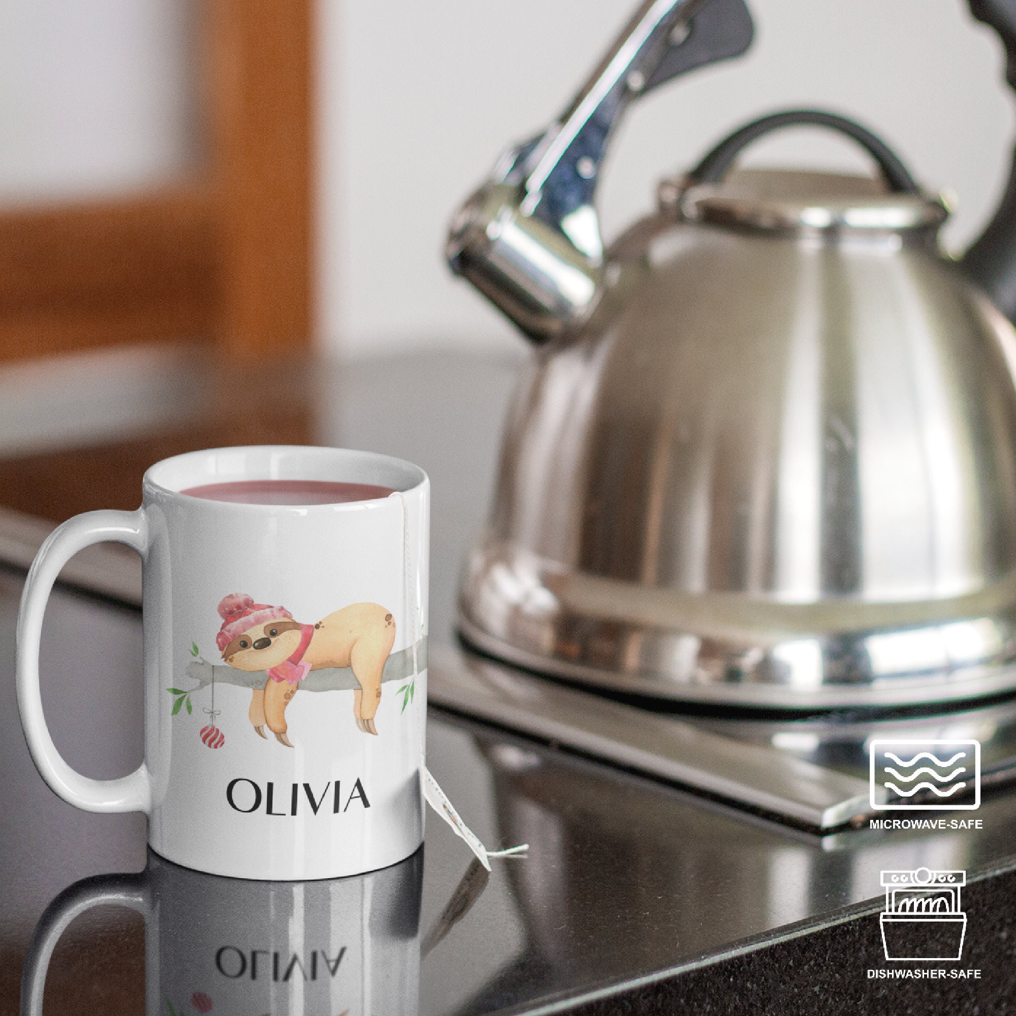 Sloth Mug Sloth Gifts for Her Sloth Coffee Mug Sloth Lover Gift Cute ...