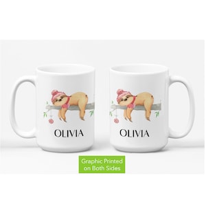 Sloth Mug Sloth Gifts for Her Sloth Coffee Mug Sloth Lover Gift Cute ...