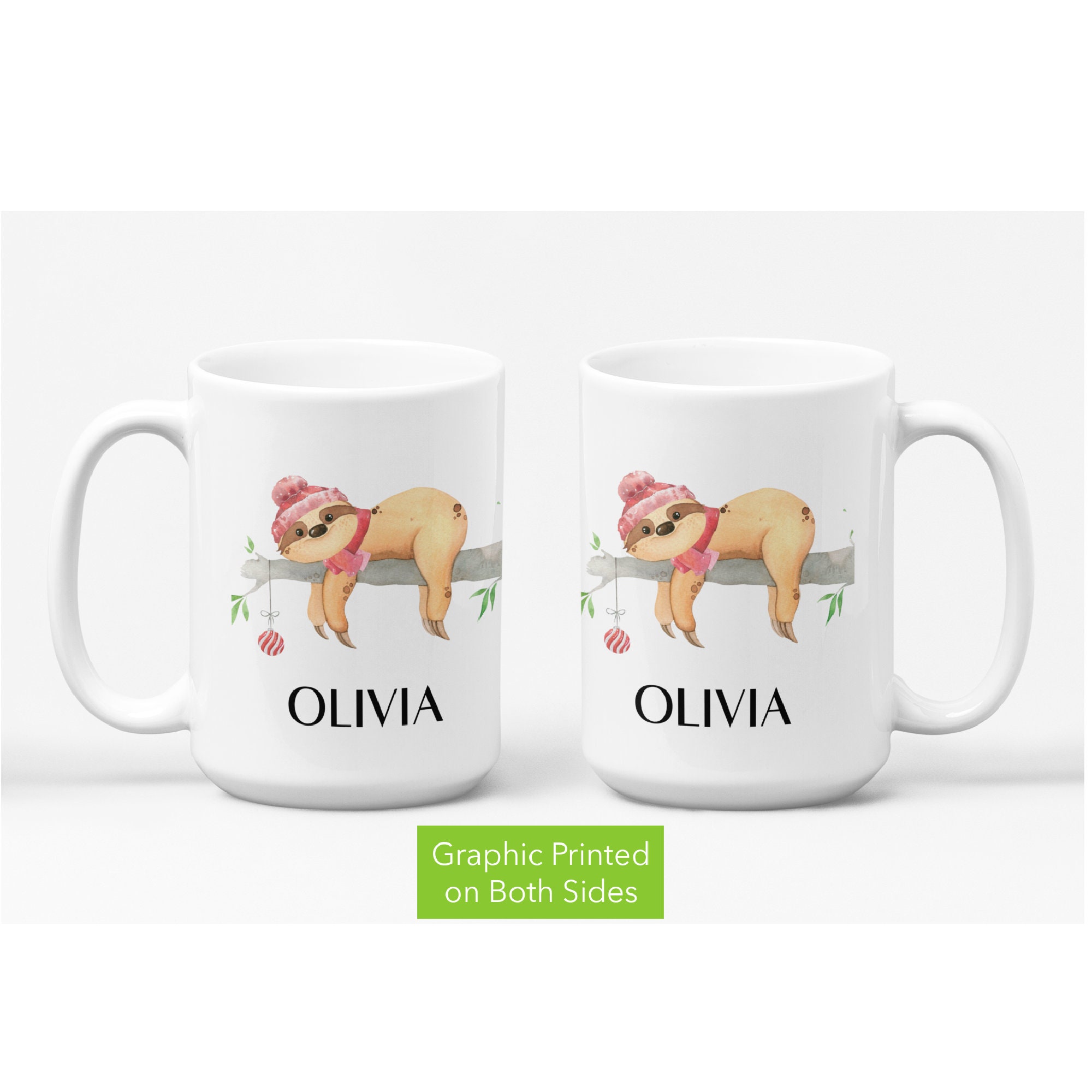 Sloth Mug Sloth Gifts for Her Sloth Coffee Mug Sloth Lover Gift Cute ...