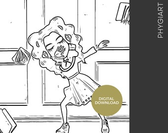 Horror Beauty Coloring Pages - Etsy