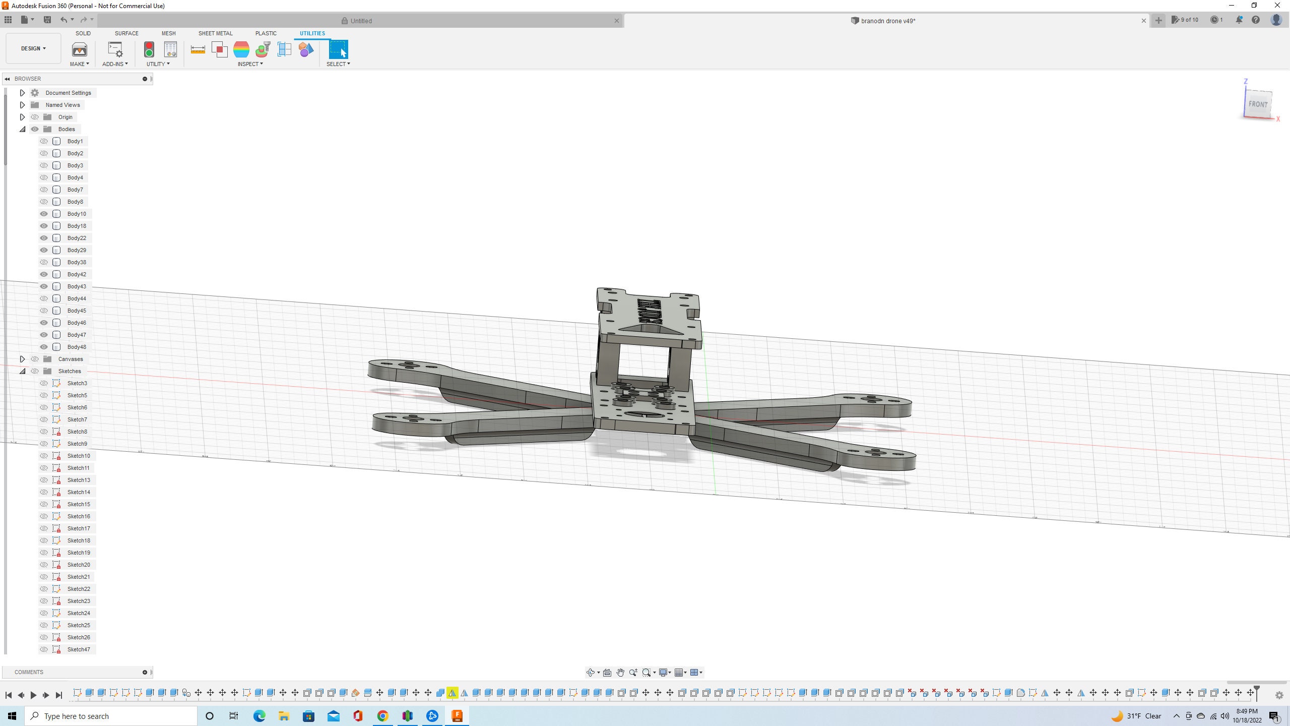 Drone Frame STL Files - Etsy
