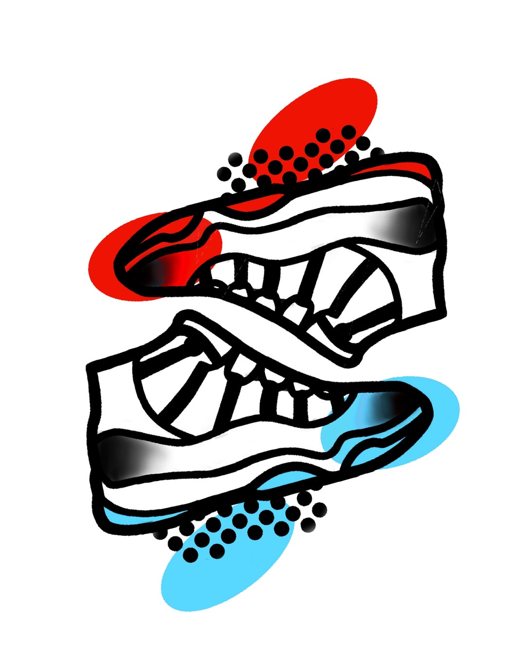 Sneaker Inspired Shoe Pop Art Digital Download L - Etsy