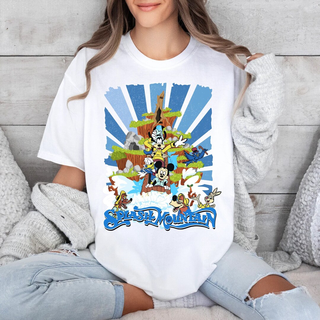 Vintage Disney Splash Mountain Comfort Colors Shirt, Disney Mountain ...