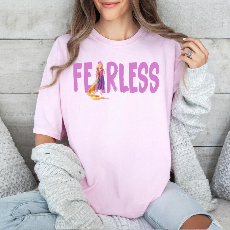 Princess Rapunzel Fearless Disney Shirt, Rapunzel in Mickey Ears Shirt ...