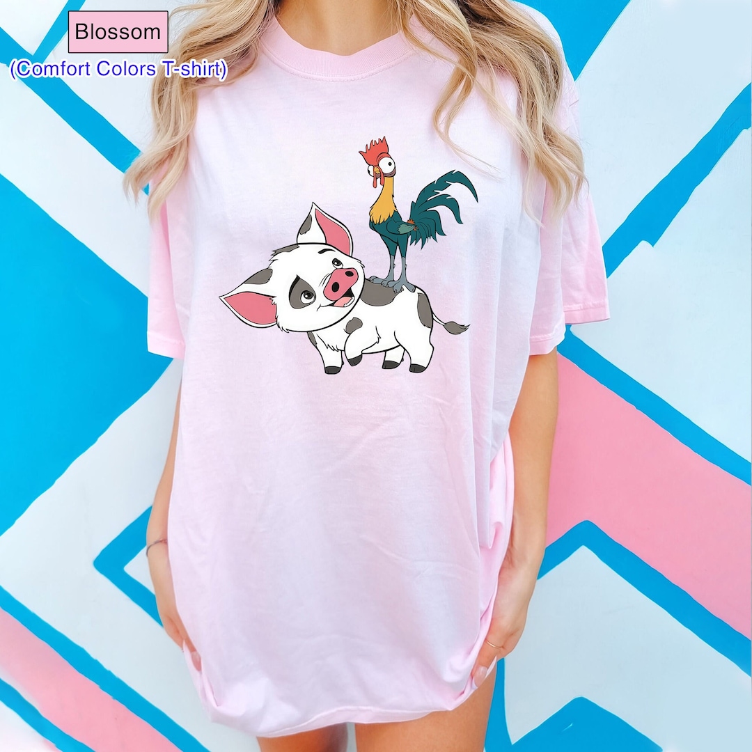 Hei Hei and Pua Disney Shirt, Vintage Disney Moana Shirt, Hei Hei and ...