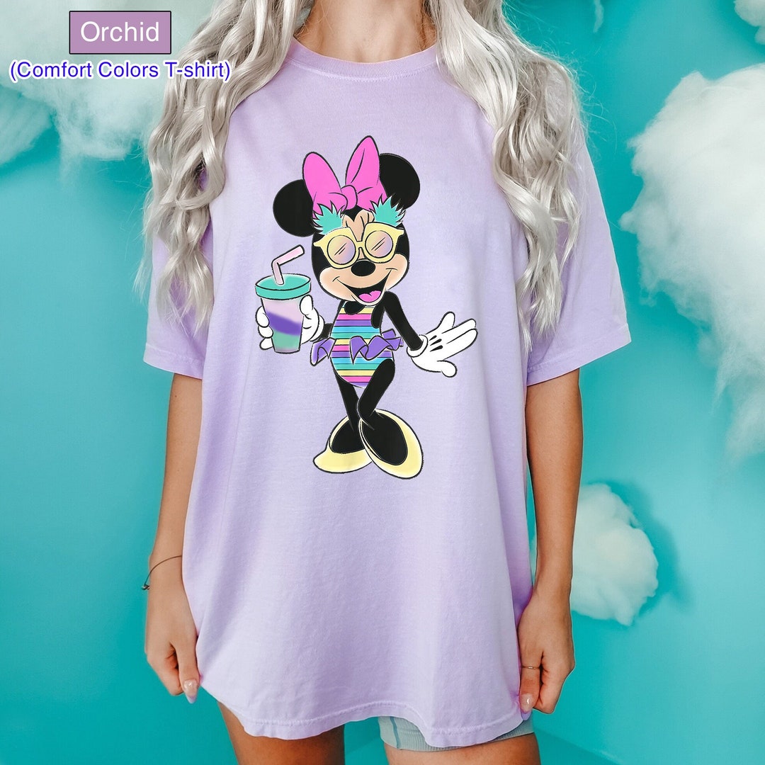 Minnie Summer Shirt, Disney Summer Shirt, Groovy Minnie Mouse Shirt ...