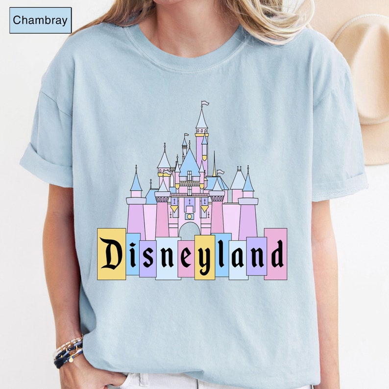 Comfort Colors® Colorful Castle Shirt Disney Castle T Shirt