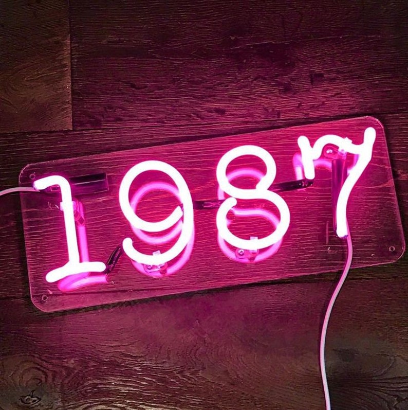1987 Mini Neon Sign Cute Gift for Friends - Etsy