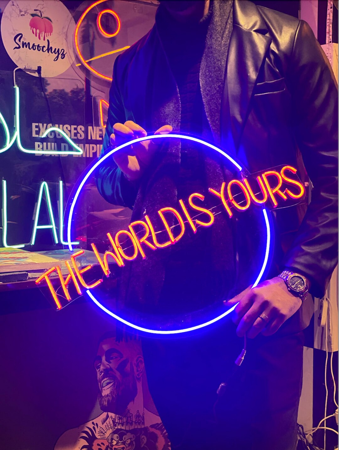 The World is Yours Neon Sign Scarface Neon Sign - Etsy