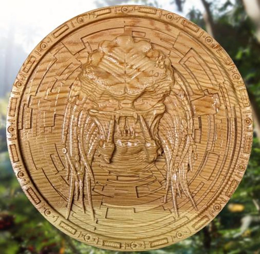 Predator Wood Carving Coated in Polyurethane for Protection and to ...
