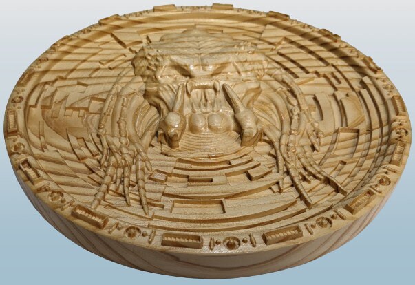 Predator, Predator Wood Carving, Wood Carving, Gifts for Him, Gifts for ...