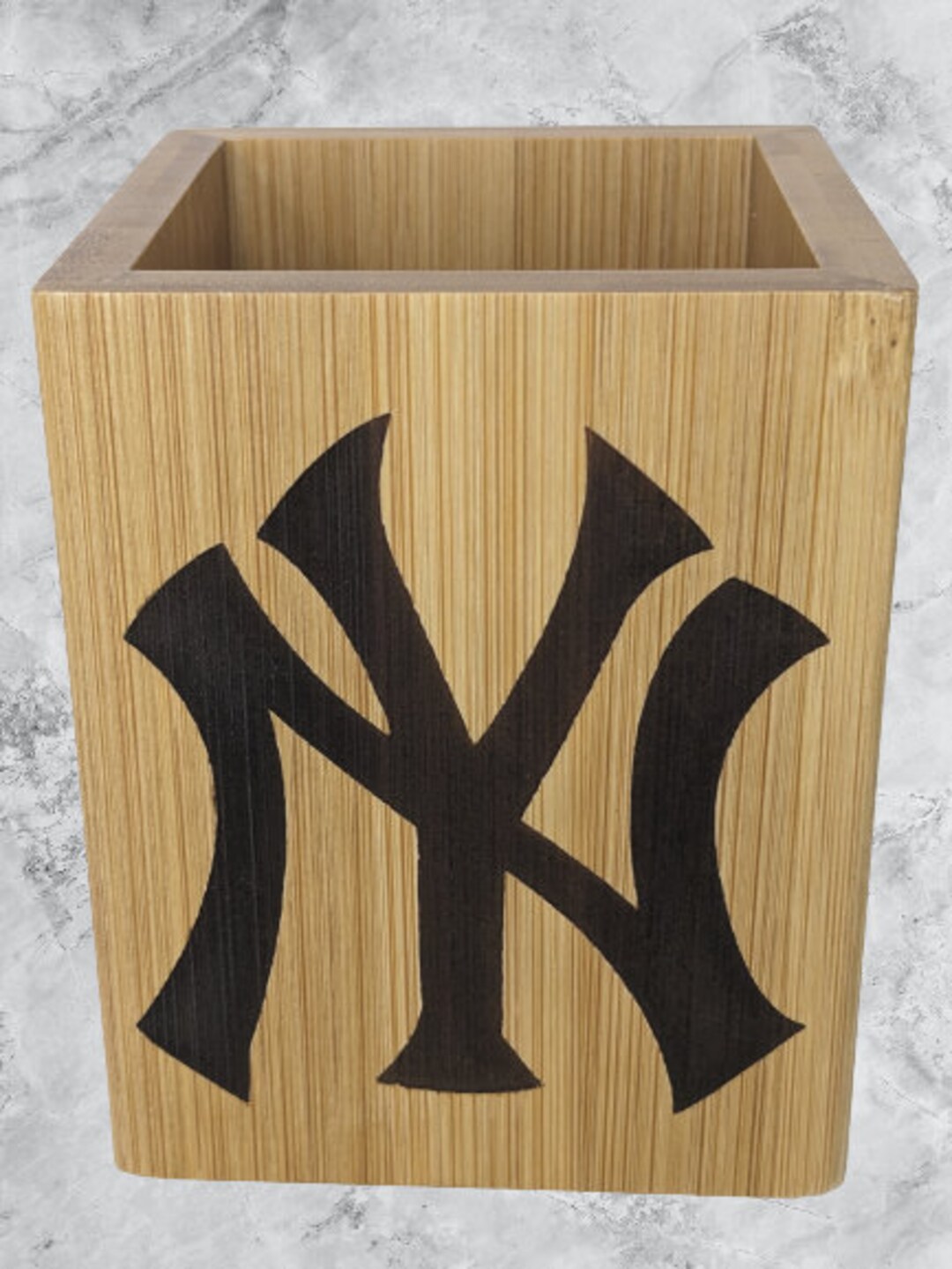 New York Yankees Laser Engraved Pencil Holder Gifts Gift for - Etsy