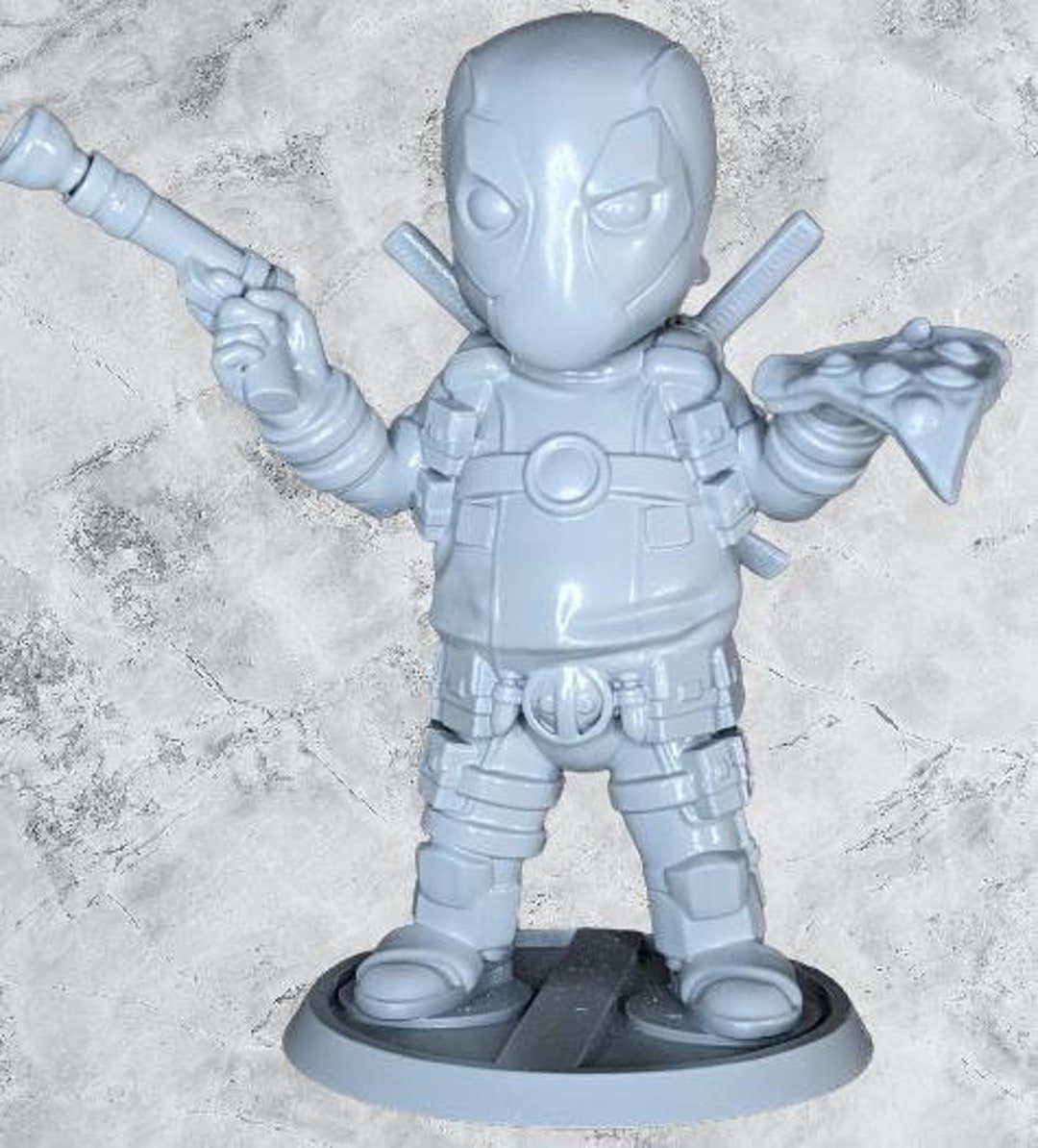 Deadpool With Pizza and Unicorn Backpack 3d Resin Print Figurines and ...