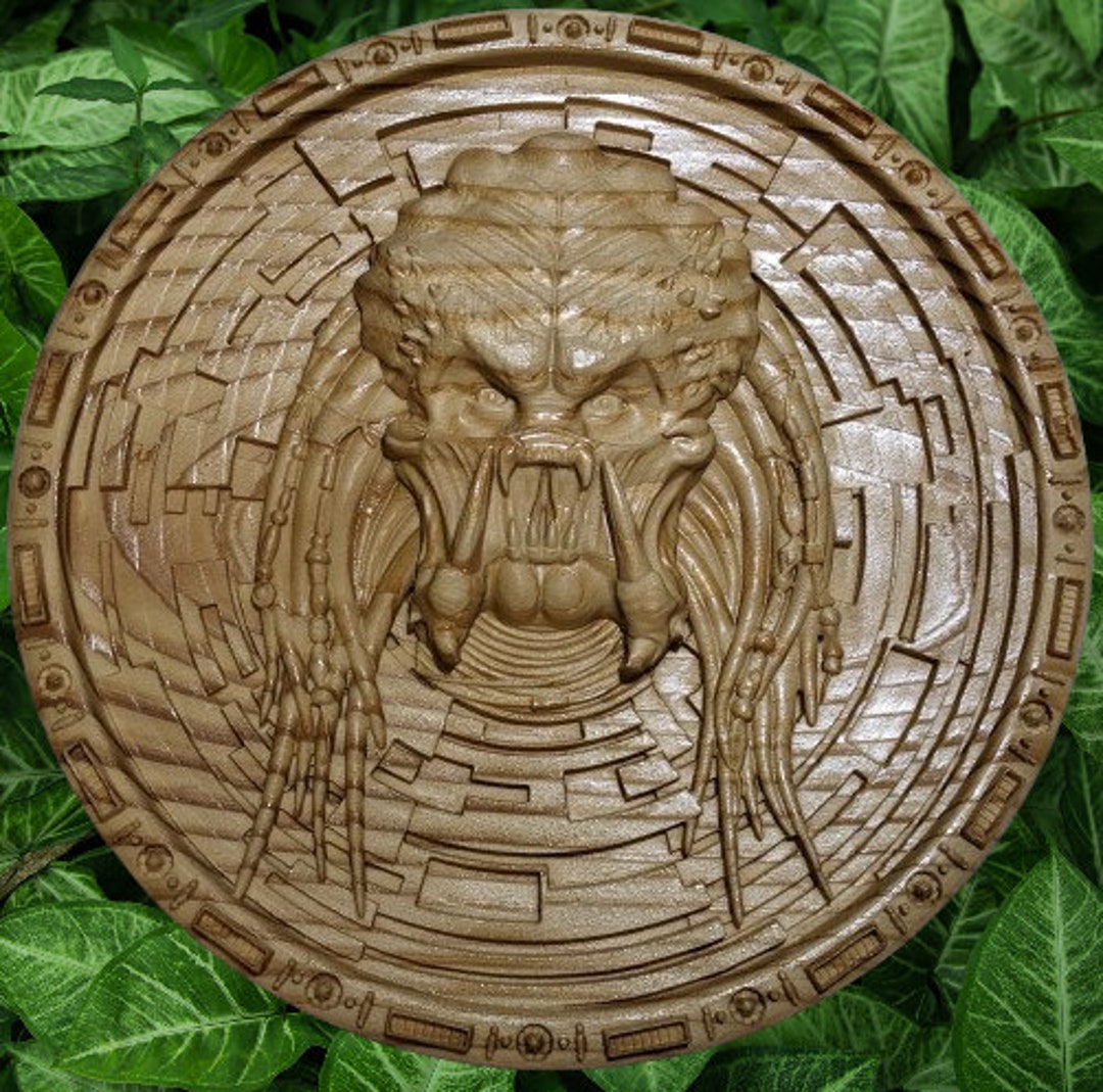 Predator, Predator Wood Carving, Wood Carving, Gifts for Him, Gifts for ...