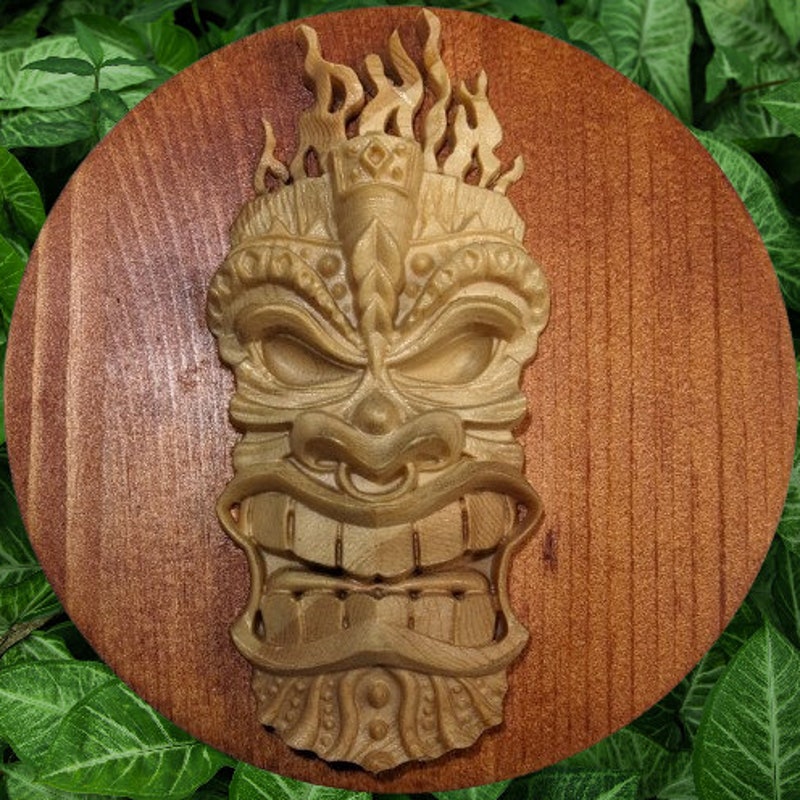Tiki Mask Wall - Etsy
