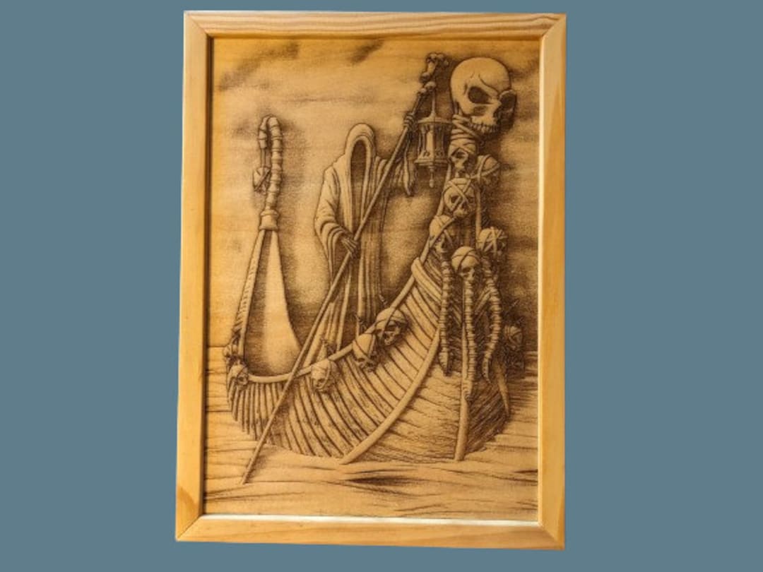 Laser Engraved Wooden Sign, Laser Engraving, Engraving, Death, Scary ...