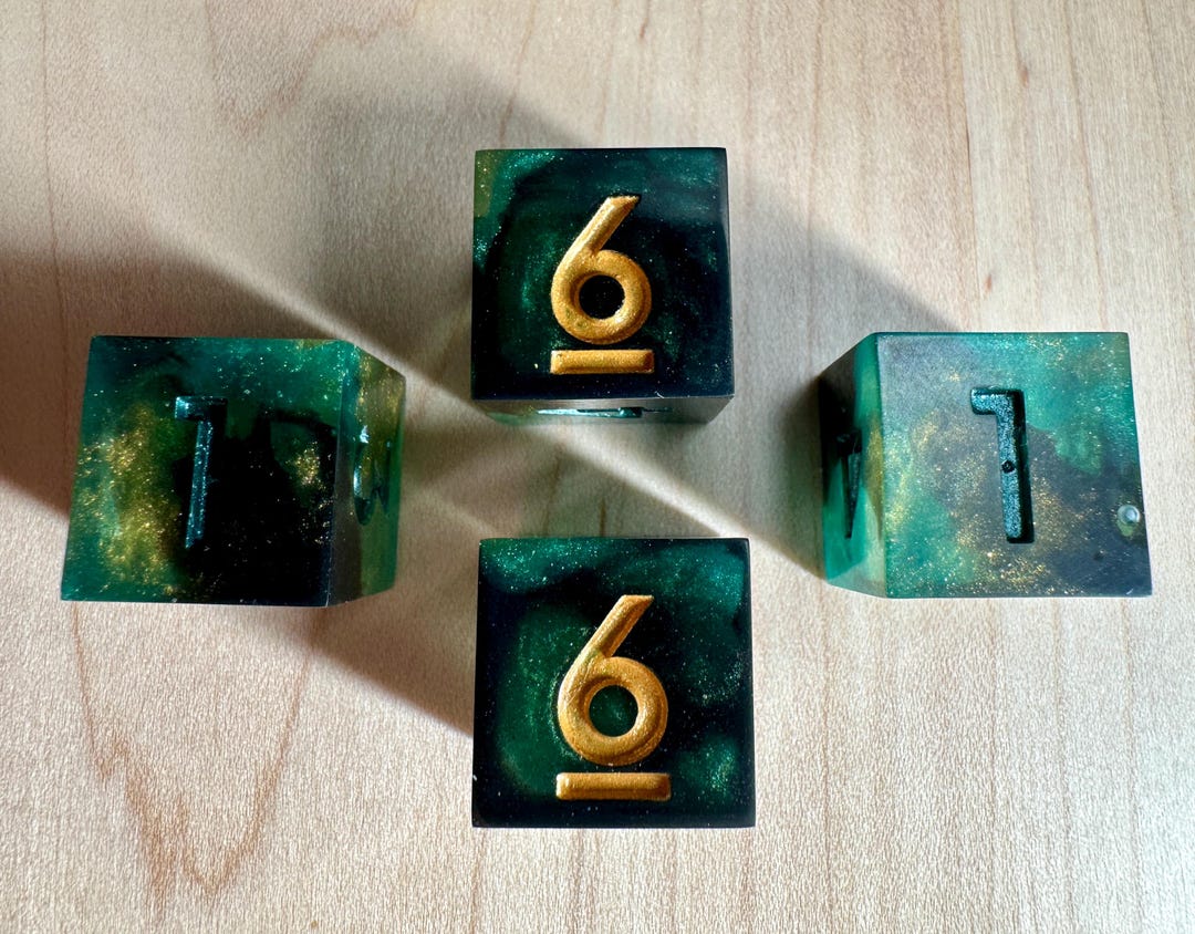 Emerald Forest Dice (4d6) - Etsy