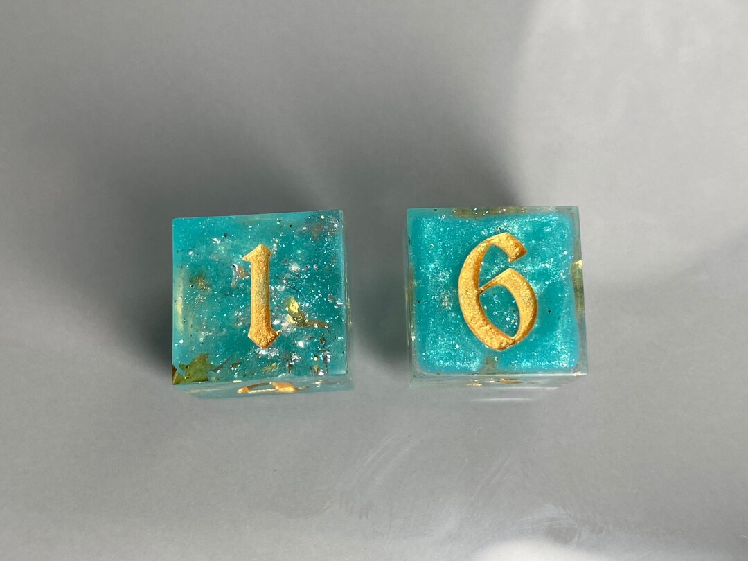 Guilded Breeze Dice (2d6 Pair) - Etsy