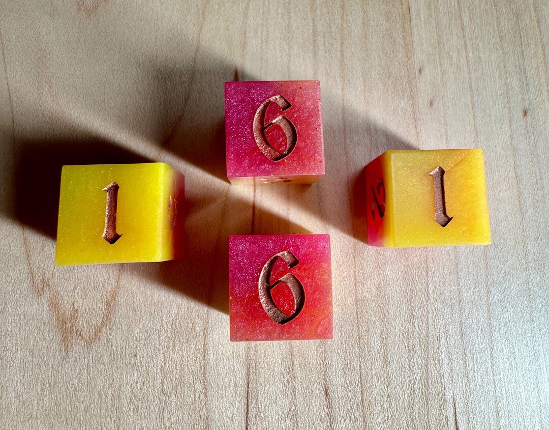 Pink Lemonade Dice (4d6) - Etsy