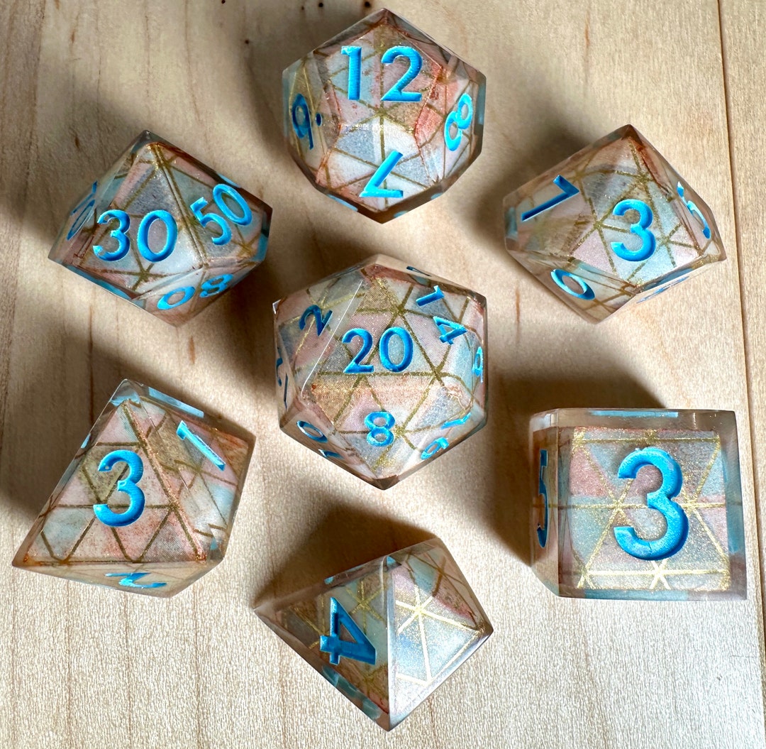 Stained Glass Summer Dice - Etsy