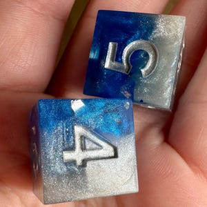 Arctic Blue Dice (2d6 Pair) - Etsy