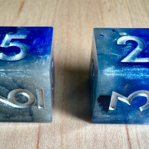 Arctic Blue Dice (2d6 Pair) - Etsy
