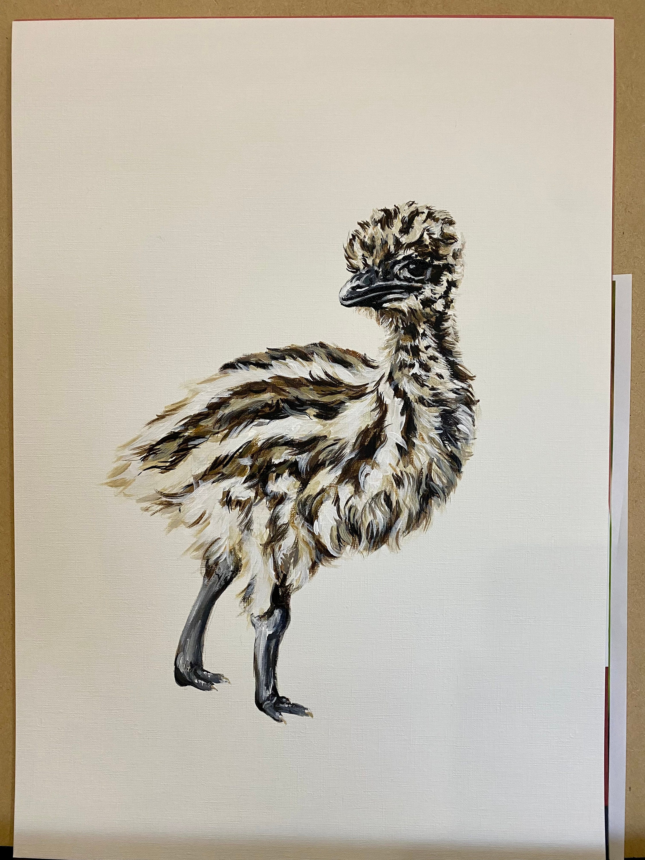 Baby Emu Print - Etsy