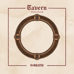 Tavern - Wood Beer Mug Token Frame for TTRPG (jeton Numérique Dnd ...