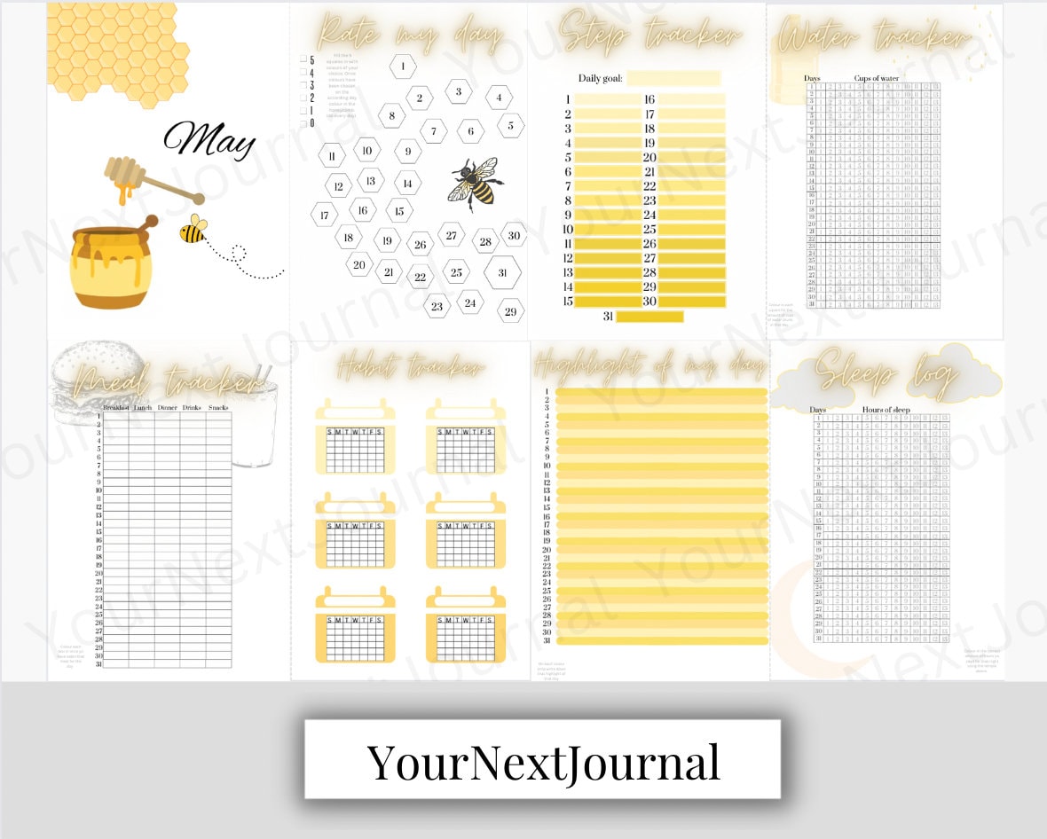 2024 Undated May Planner May Template Bullett Journal Pdf Digital ...