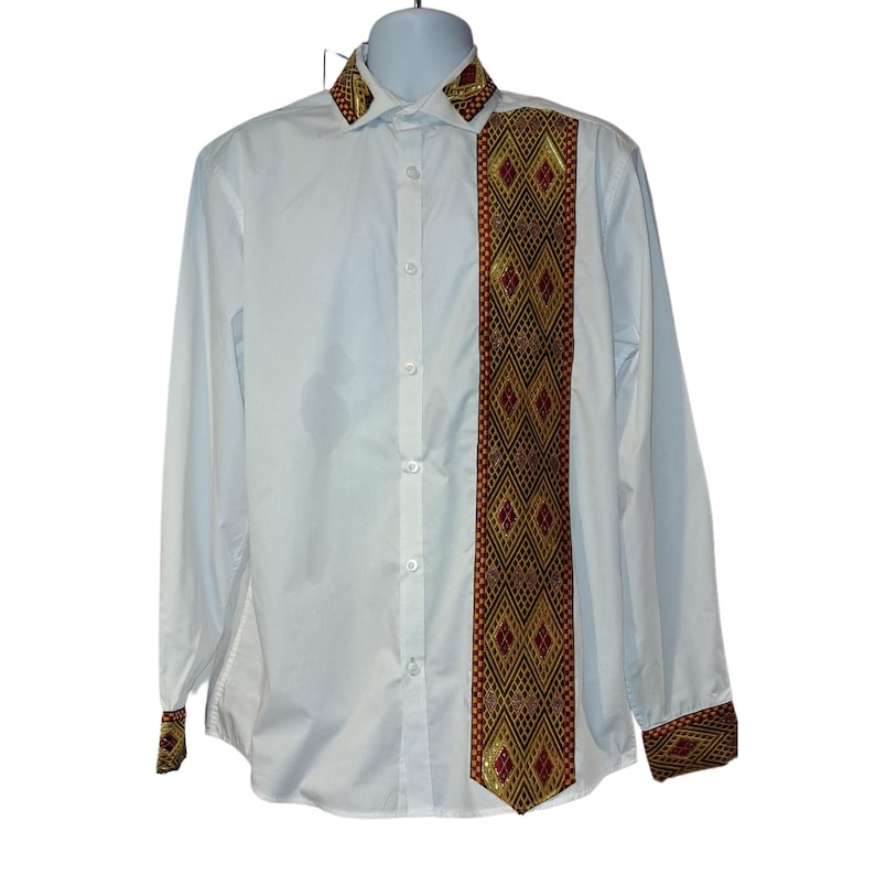 Ethiopia Tibeb White Dress Shirts With New Pattern - Etsy