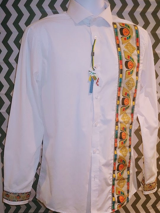 Ethiopia Tibeb Men's Shirt Angle Design - Etsy