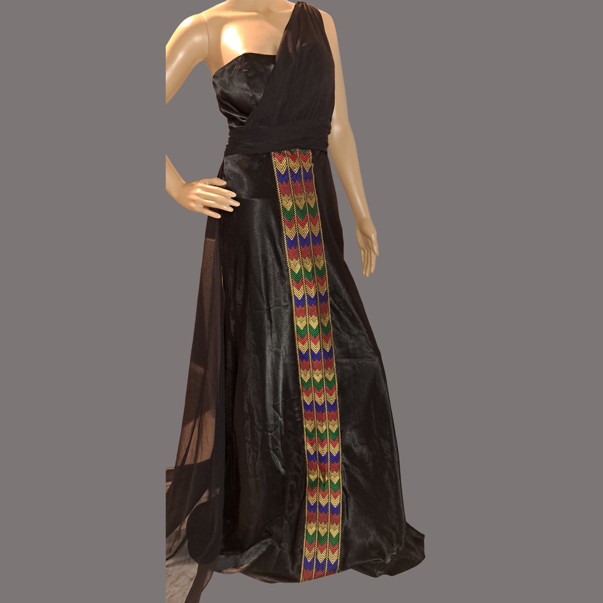 Ethiopia Tibeb Black Wedding Dress - Etsy